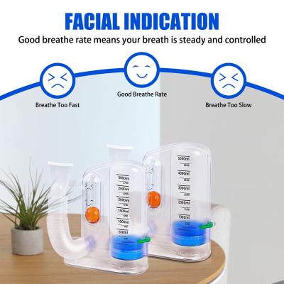 China Volumetric Incentive Spirometer Lung Exercise Device , One Ball Breathing Trainer zu verkaufen