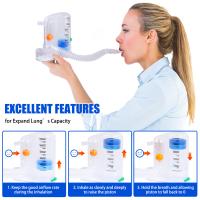 China Volumetric Incentive Spirometer 3000ml 5000ml Lung Exercise Breathing Trainer for sale