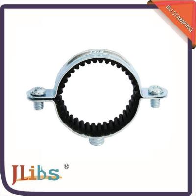 China Metal Pipe Clips Single Vertical Pipe Lifting Clamp Electro Zinc Plated Suface for sale