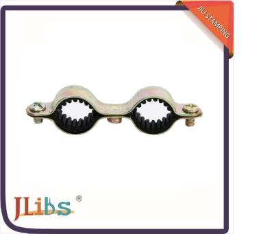 China High Temperature Galvanized Pipe Clips Metal Customized With Inner Rubber 204020 for sale