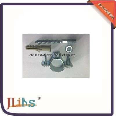 China Welding Galvanised Steel Pipe Clamp Fittings  With Nut Screw round pipe clamps for sale