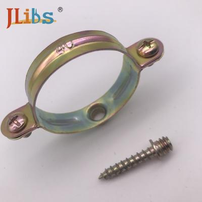 China Superfines Single Pipe Clamps Fittings M6 Without Rubber Carbon steel for sale
