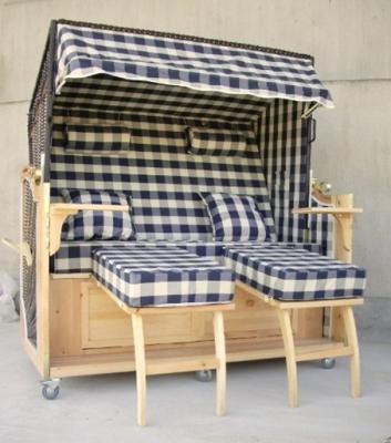 China UV Resistant Waterproof Roofed Beach Chair & Strandkorb For Swimming Pool for sale
