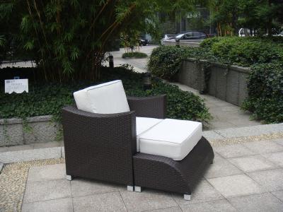 China 2pcs cane ottoman sofa set for sale