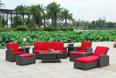 Cina insieme del giardino del rattan 9pcs con il salotto in vendita