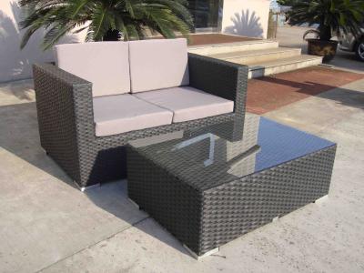 China 1pc cane double sofa for sale