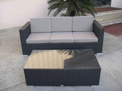 China 1pc cane 3 seat sofa for sale