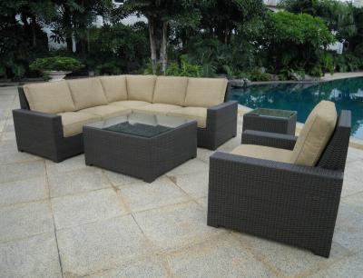 China outdoor rattan sofa set for sale