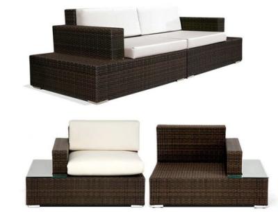 China 3pcs poly wicker sofas for sale