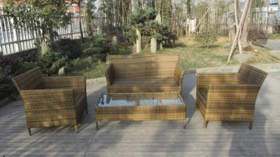 Cina mobilia di vimini del sofà del patio del PE 4pcs in vendita