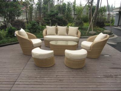 Cina insieme del sofà del rattan del giardino in vendita