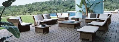 Cina mobilia del vimine del patio 10pcs in vendita