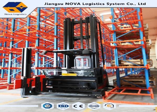 Cold Rolled Steel Narrow Aisle Racking Systems With Powder Coating Finishing