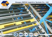 China Heavy Duty Rolling Gravity Pallet Racking 1000 Kgs Max Loading Capacity for sale