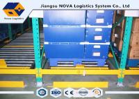 China Perishable Goods Gravity Feed Pallet Racking , Double - Deep Gravity Flow Shelving Systems for sale