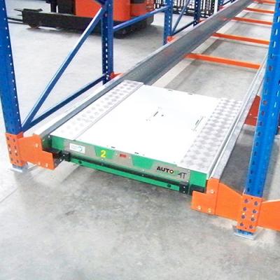 Cina Immagazzinaggio su misura Racking per pallet da navetta con rivestimento in acciaio in vendita