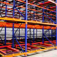 China Optimum Density Storage Push Back Racking Maximizes Warehouse Capacity for sale