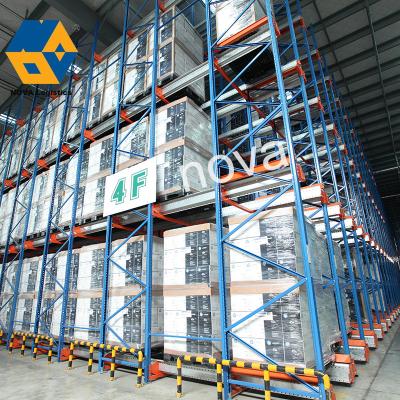 中国 カスタマイズされた倉庫 貯蔵 鋼筋電源で覆われた重用シャトルパレットラック 販売のため
