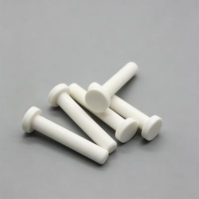 China High‑purity T‑shaped Alumina Ceramic Stud Pin Al2O3 Locating Dowel Pin for sale