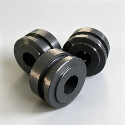 China Custom Machining Polished Silicon Nitride Ceramics Slotted Si3N4 Sleeve Bushing for sale
