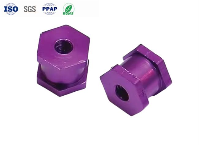 Close-up of CNC machining process for aluminum components