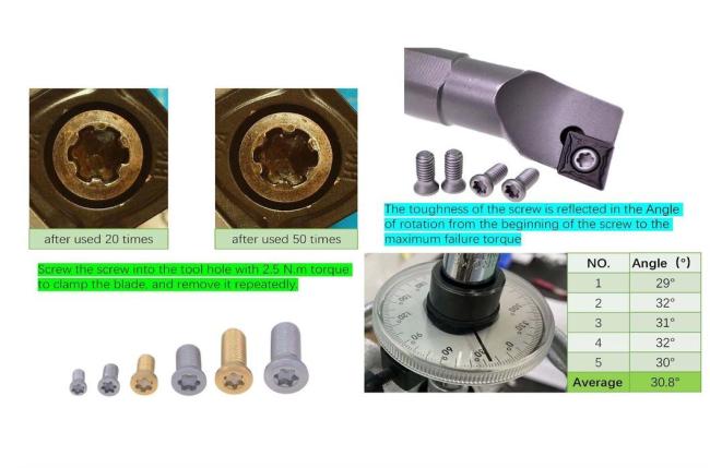 Cutting Tool Screw for Shim Screw Ball Head Screw Double Thread Screw Cheese Head Screw Insert and Indexable Mill Fasteners