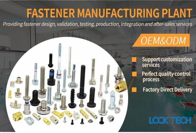 Custom coated screws and bolts in various sizes and finishes