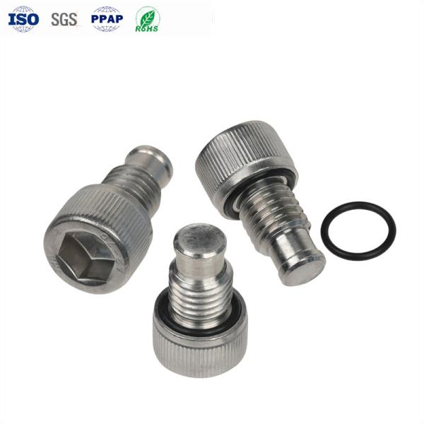 Quality Waterproof screws stainless steel hexagonal slot cylindrical head with rubber for sale