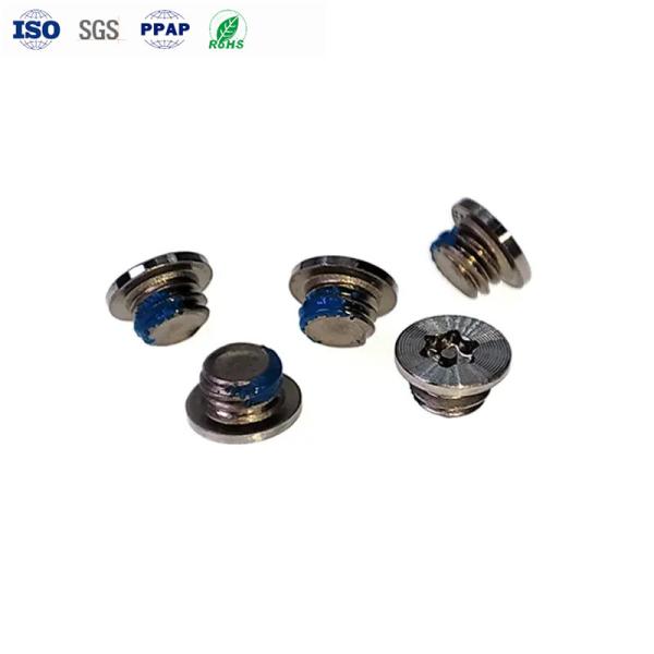 Quality CD Pattern Miniature Screws Stainless Steel Plum Anti-Demolition Slot Nylok for sale