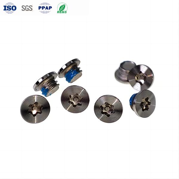 Quality CD Pattern Miniature Screws Stainless Steel Plum Anti-Demolition Slot Nylok for sale