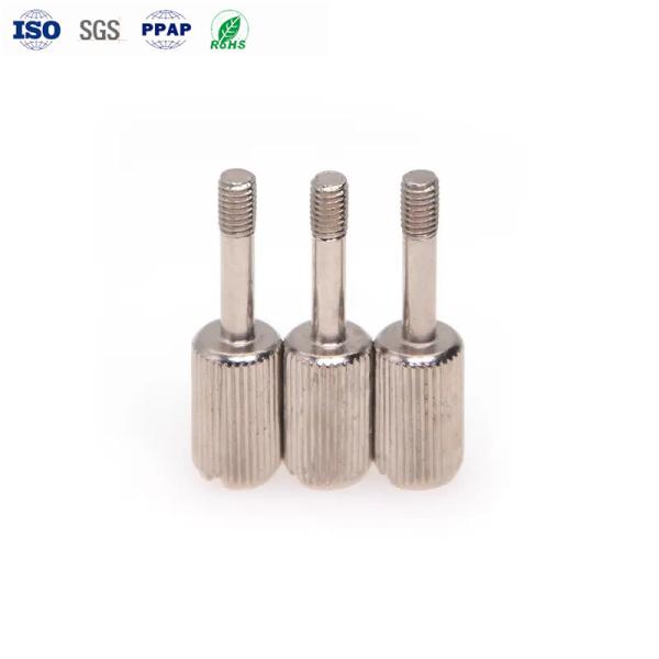 Quality Nickel Plated Electronics Screws Half Thread Knurled Thumb Screws Cross Slotted for sale