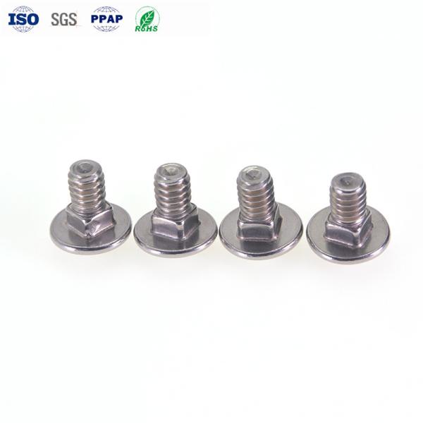 Quality Square Neck Decorative Screw Stainless Steel 20mm Mirror Screws Polished for sale