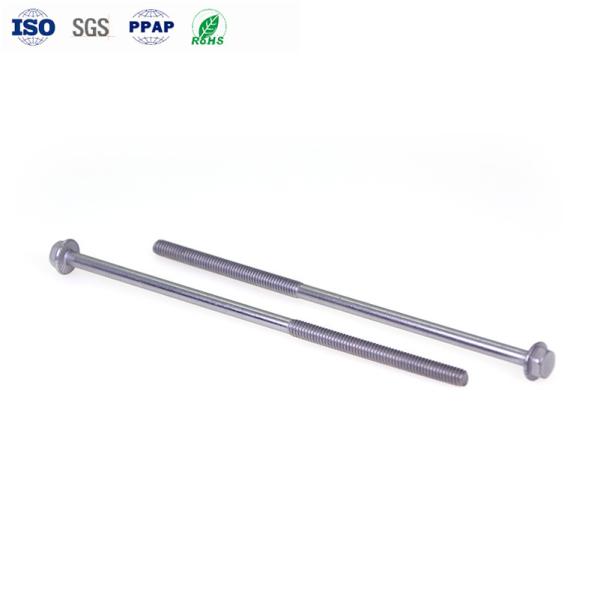 Quality M8×300mm Hexagon Flange Long Bolts Custom Stainless Steel Half-Thread Long Bolt for sale