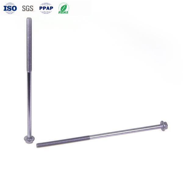 Quality M8×300mm Hexagon Flange Long Bolts Custom Stainless Steel Half-Thread Long Bolt for sale