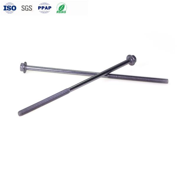Quality M8×300mm Hexagon Flange Long Bolts Custom Stainless Steel Half-Thread Long Bolt for sale