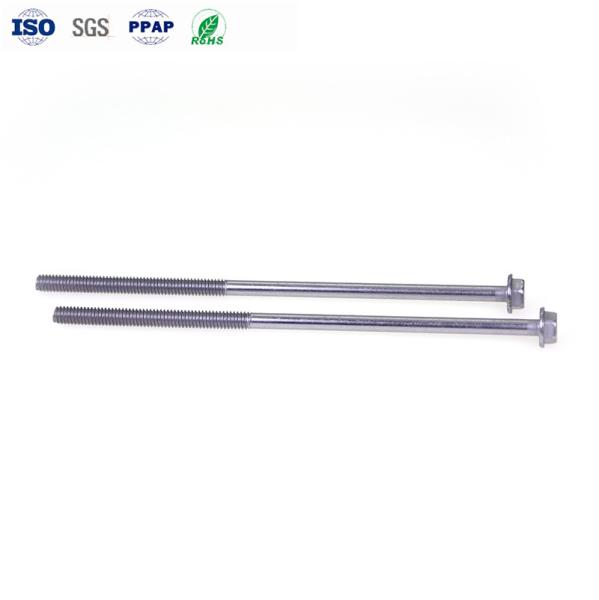 Quality M8×300mm Hexagon Flange Long Bolts Custom Stainless Steel Half-Thread Long Bolt for sale