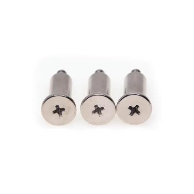 China Custom M3 X 25 Step Shoulder Screws Stainless Steel Bolts Cross Slot Thin Flat Head for sale