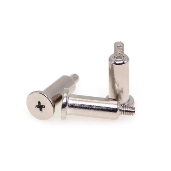 Quality Custom M3 X 25 Step Shoulder Screws Stainless Steel Bolts Cross Slot Thin Flat Head for sale