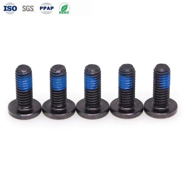 Quality M2 X 6 Electronic Screws Black Zinc Cross Groove Flat Head Machine Thread Screw for sale