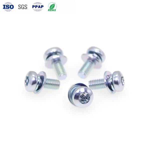 Quality M3 X 8 Electronic Screws Combination Screw Carbon Steel TORX Pan Head for sale