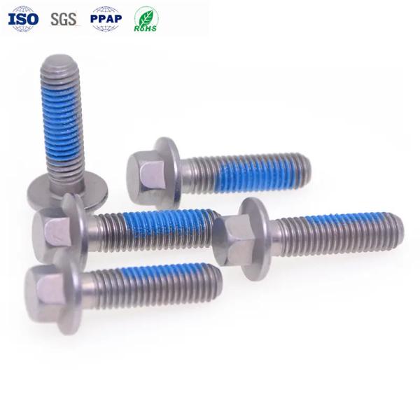 Quality Custom M8 Flanged Hex Head Bolt SCM435 Hex Flange Screw Steel 8.8 10.9 12.9 Grade for sale