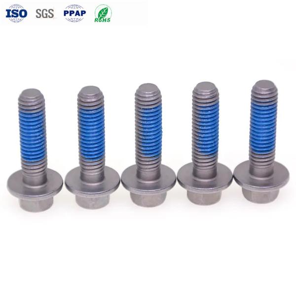 Quality Custom M8 Flanged Hex Head Bolt SCM435 Hex Flange Screw Steel 8.8 10.9 12.9 for sale