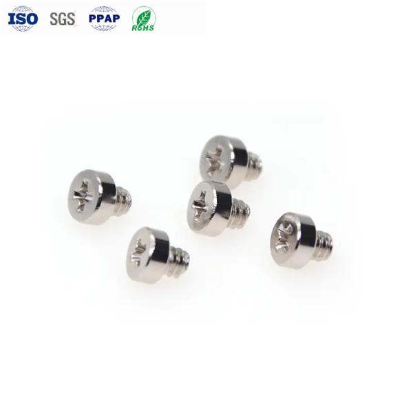 Quality M0.8 Small Mini Torx Screws Carbon Steel Nickel Plated Cross Cylindrical Head for sale