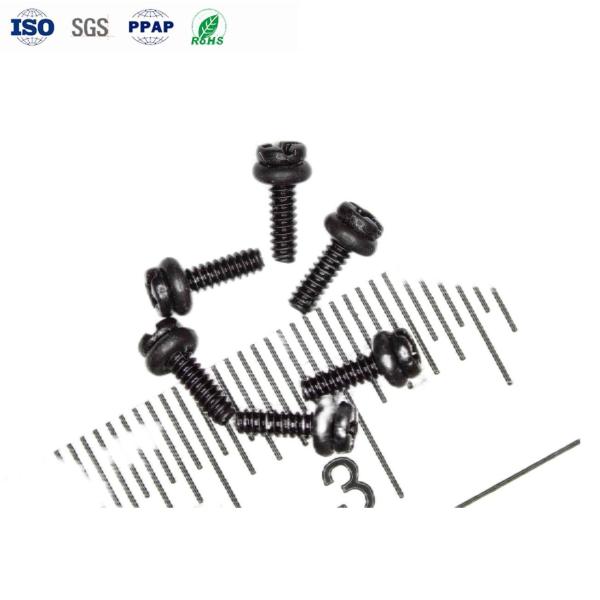 Quality M1.0 Micro Screws Slotted Pan Head Rubber Ring Sealing Screws With Rubber Ring for sale