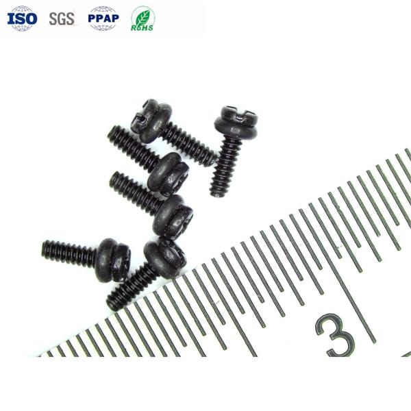 Quality M1.0 Micro Screws Slotted Pan Head Rubber Ring Sealing Screws With Rubber Ring for sale