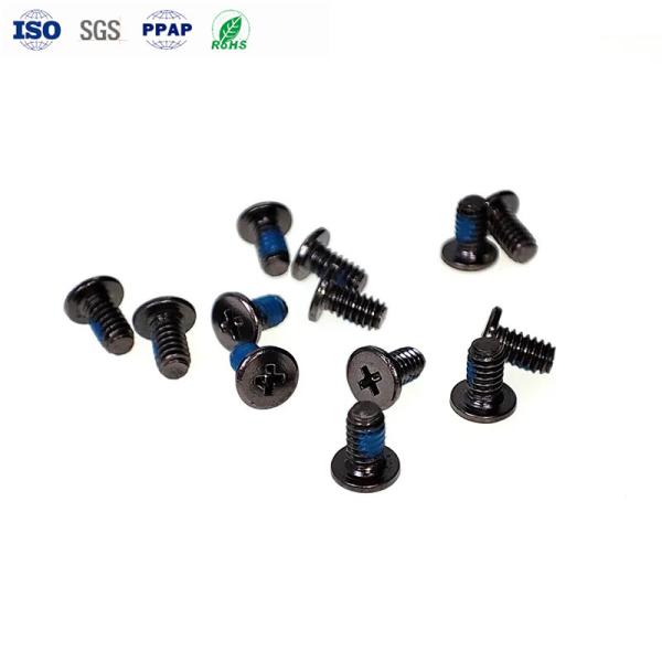 Quality M1.6 Micro Screws Black Zinc 1mm - 200mm Small Screw Cross Flat Head for sale