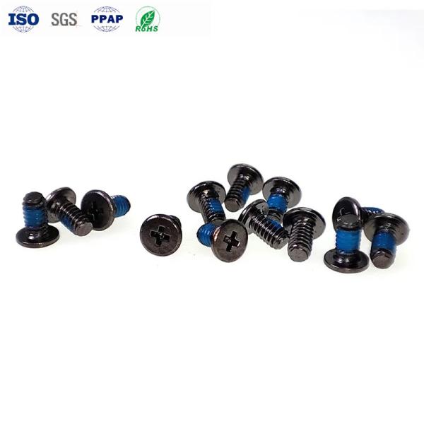 Quality M1.6 Micro Screws Black Zinc 1mm - 200mm Small Screw Cross Flat Head for sale
