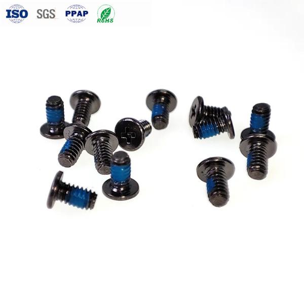 Quality M1.6 Micro Screws Black Zinc 1mm - 200mm Small Screw Cross Flat Head for sale