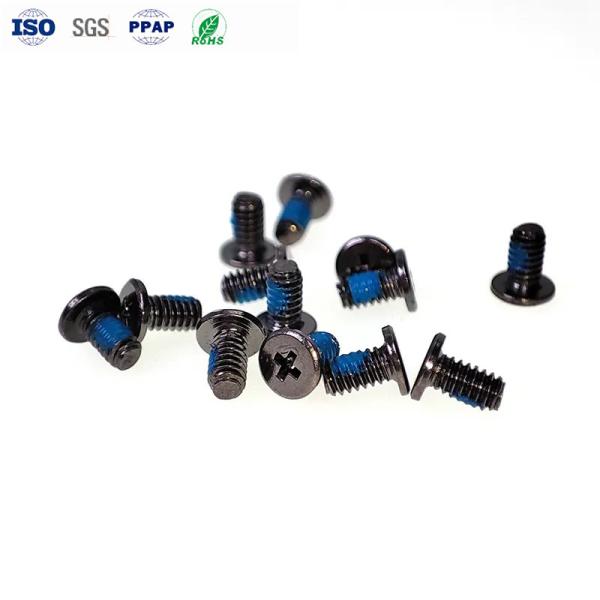 Quality M1.6 Micro Screws Black Zinc 1mm - 200mm Small Screw Cross Flat Head for sale
