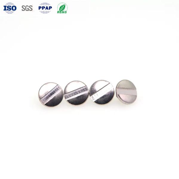Quality M1.4 X 2 Decorative Screw Stainless Steel Thin Slotted Round Head Screws Polishing Small for sale